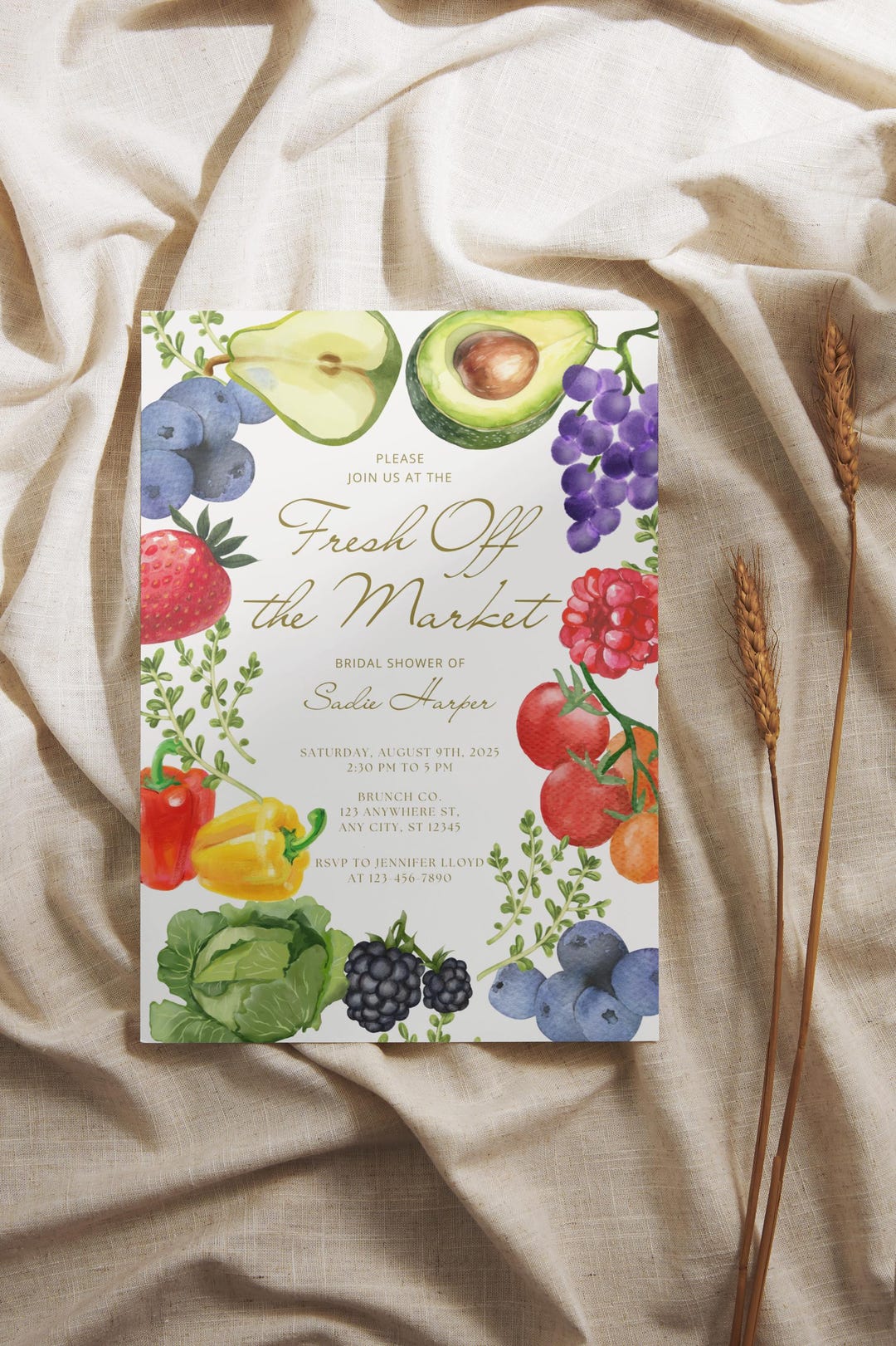 Customizable Editable Bridal Shower Invitation - Instant Download ...