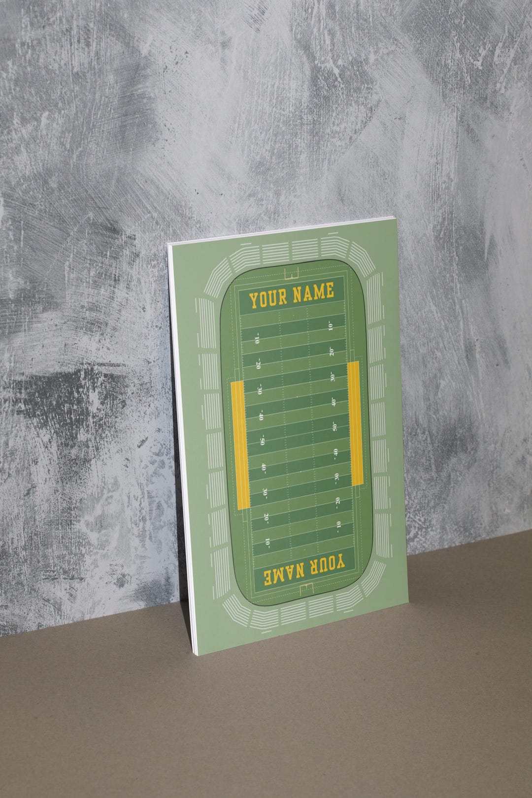 Customizable Football Field Poster - Digital Download - Your Name Here ...