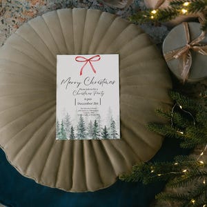 Customizable Editable Christmas Family Party Invitation Instant ...