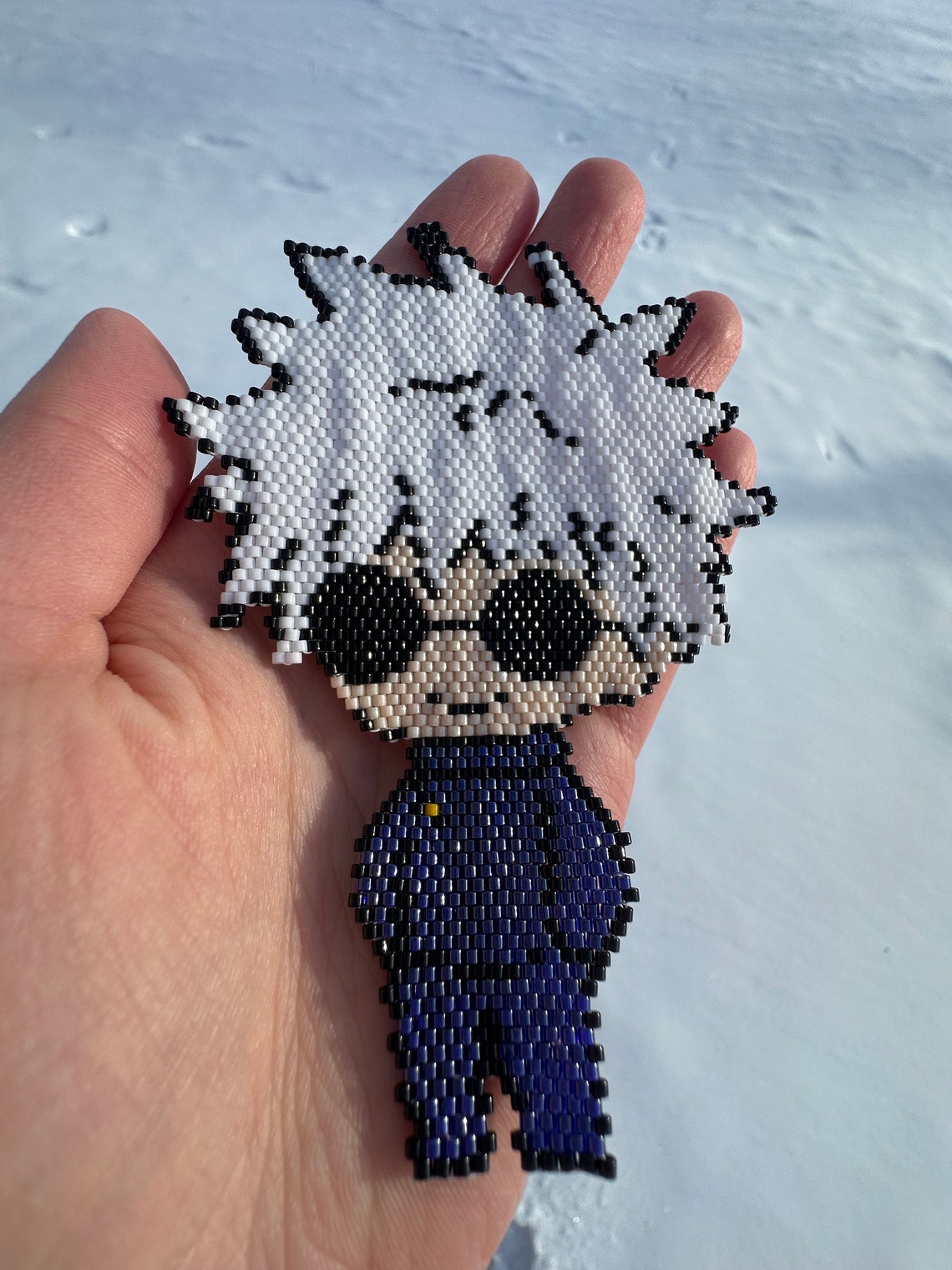 Satoru Gojo Brick Stitch Pattern PDF - Etsy