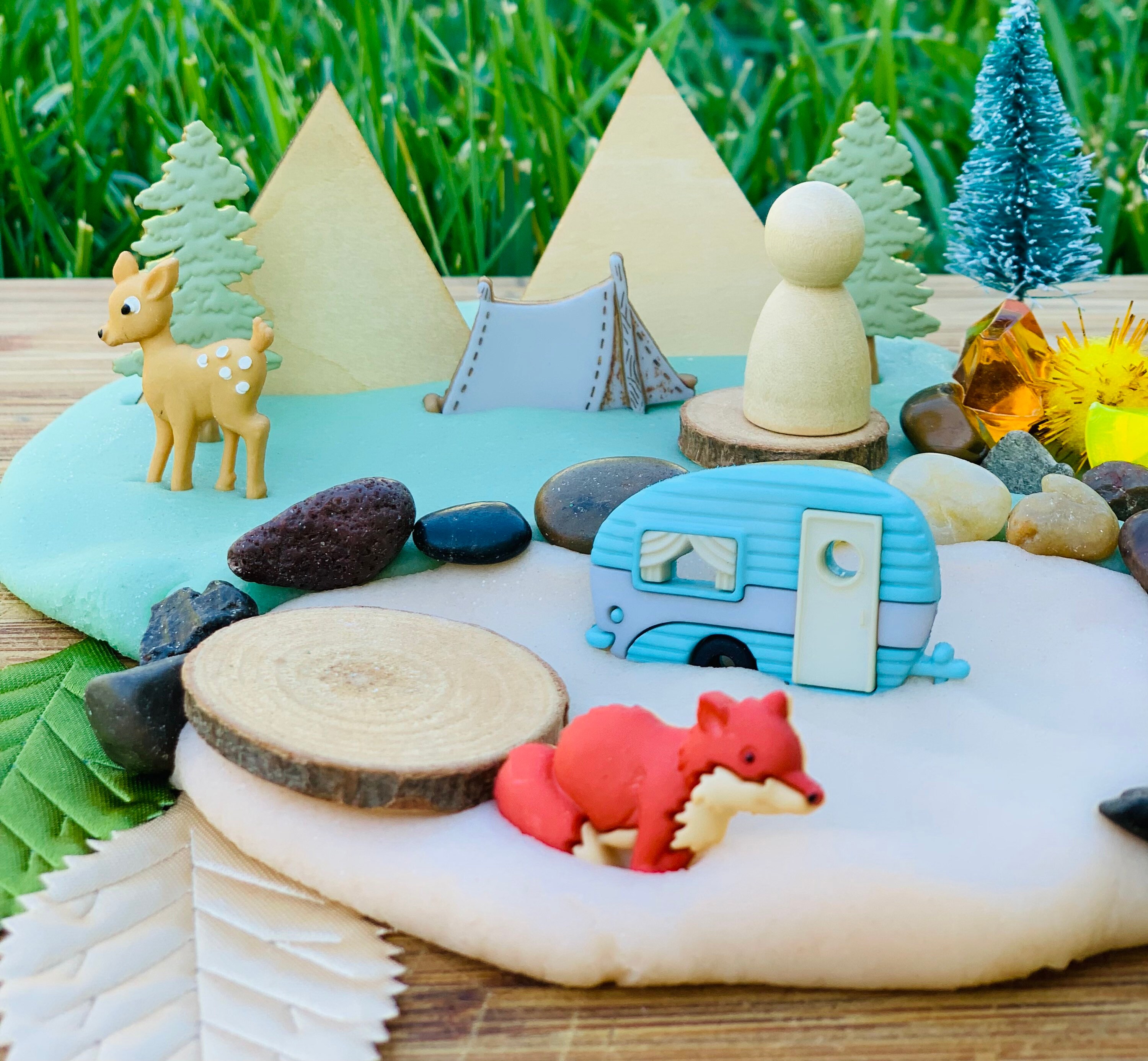 Camping Play Dough Sensory Kit - Etsy
