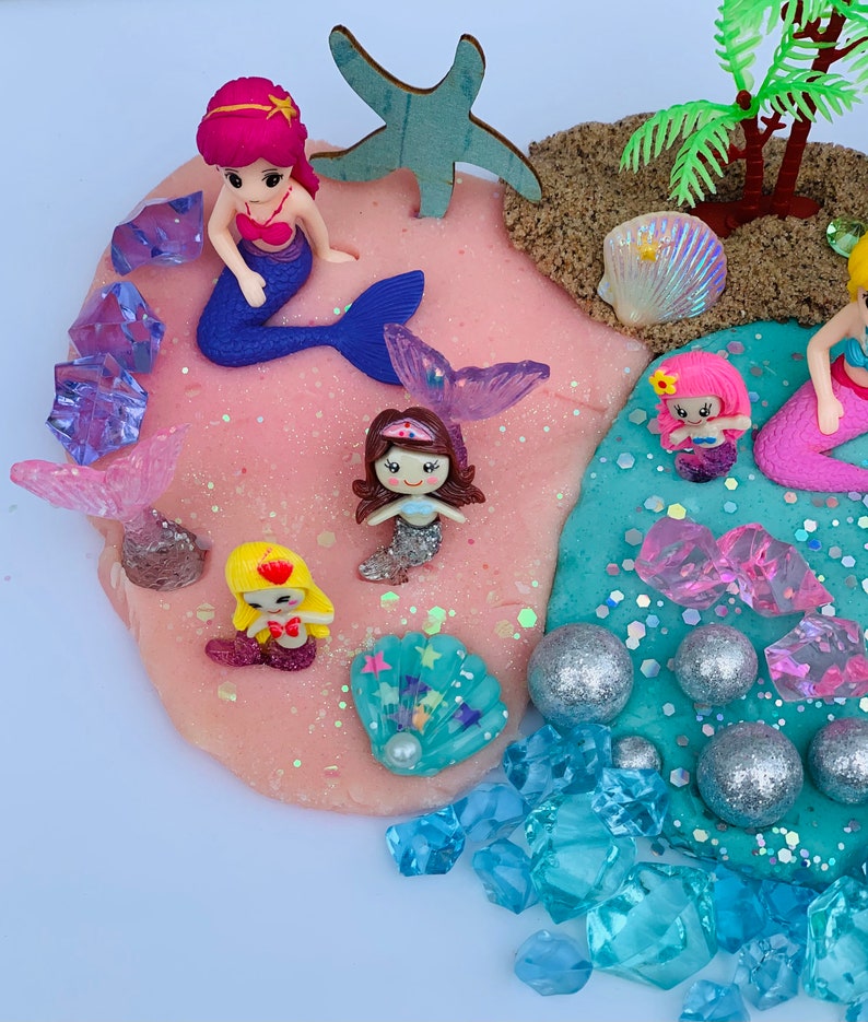 Mermaid Play Dough Kit - Etsy