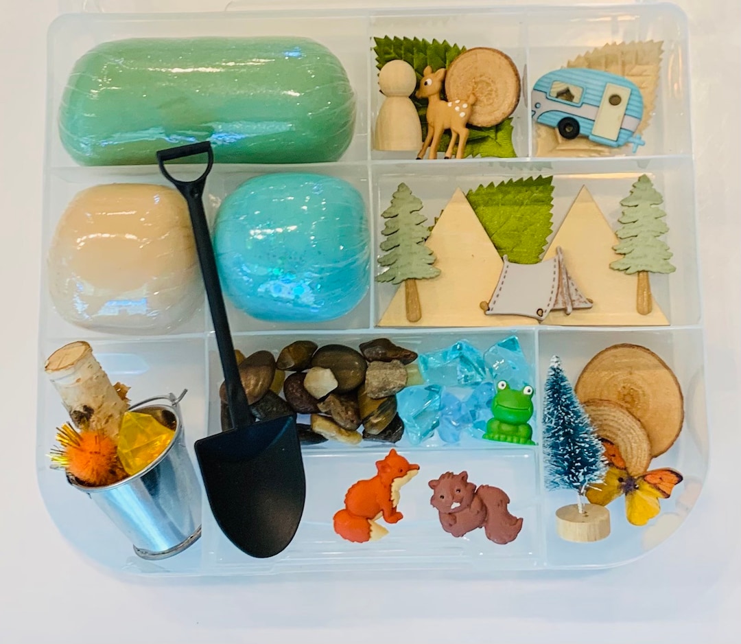 Camping Play Dough Sensory Kit - Etsy