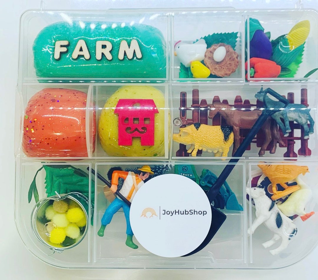 Farm Play Dough Sensory Kit - Etsy