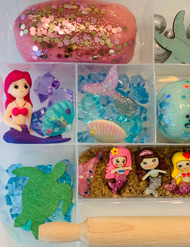 Mermaid Play Dough Kit - Etsy
