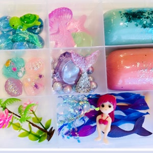 Mermaid Play Dough Kit - Etsy