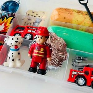 Fireman Play Dough Sensory Kit - Etsy