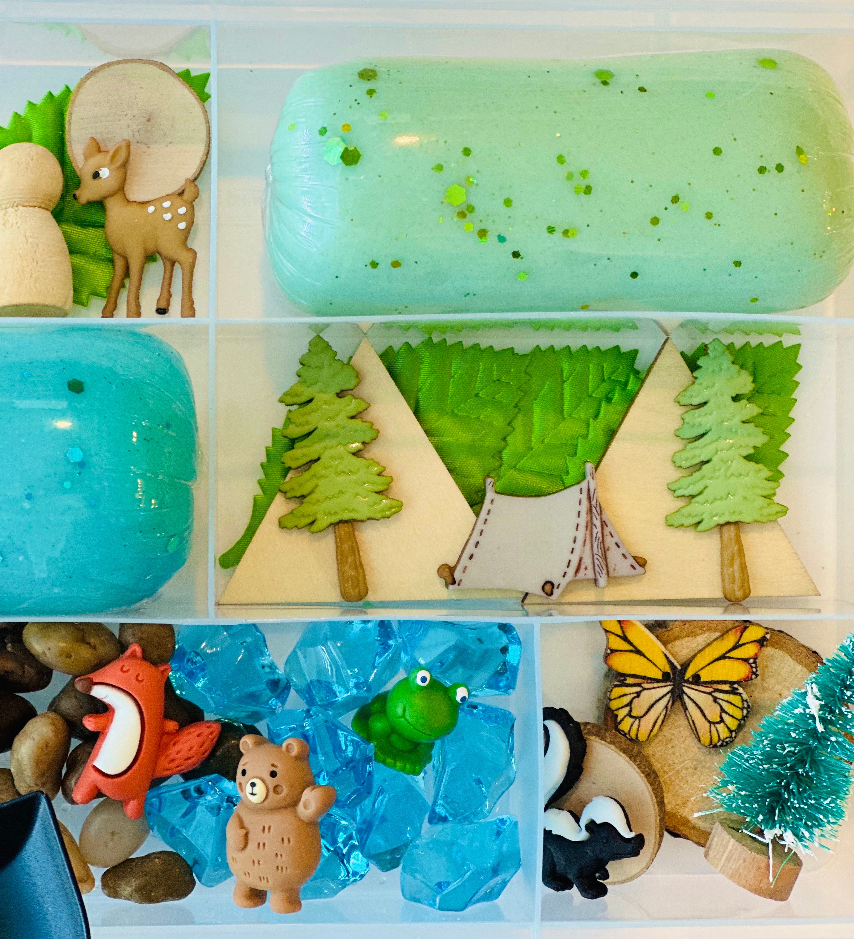 Camping Play Dough Sensory Kit - Etsy