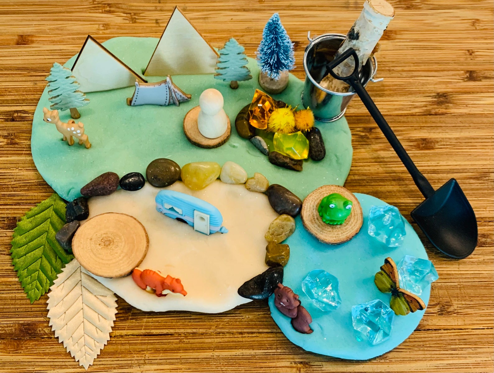 Camping Play Dough Sensory Kit - Etsy