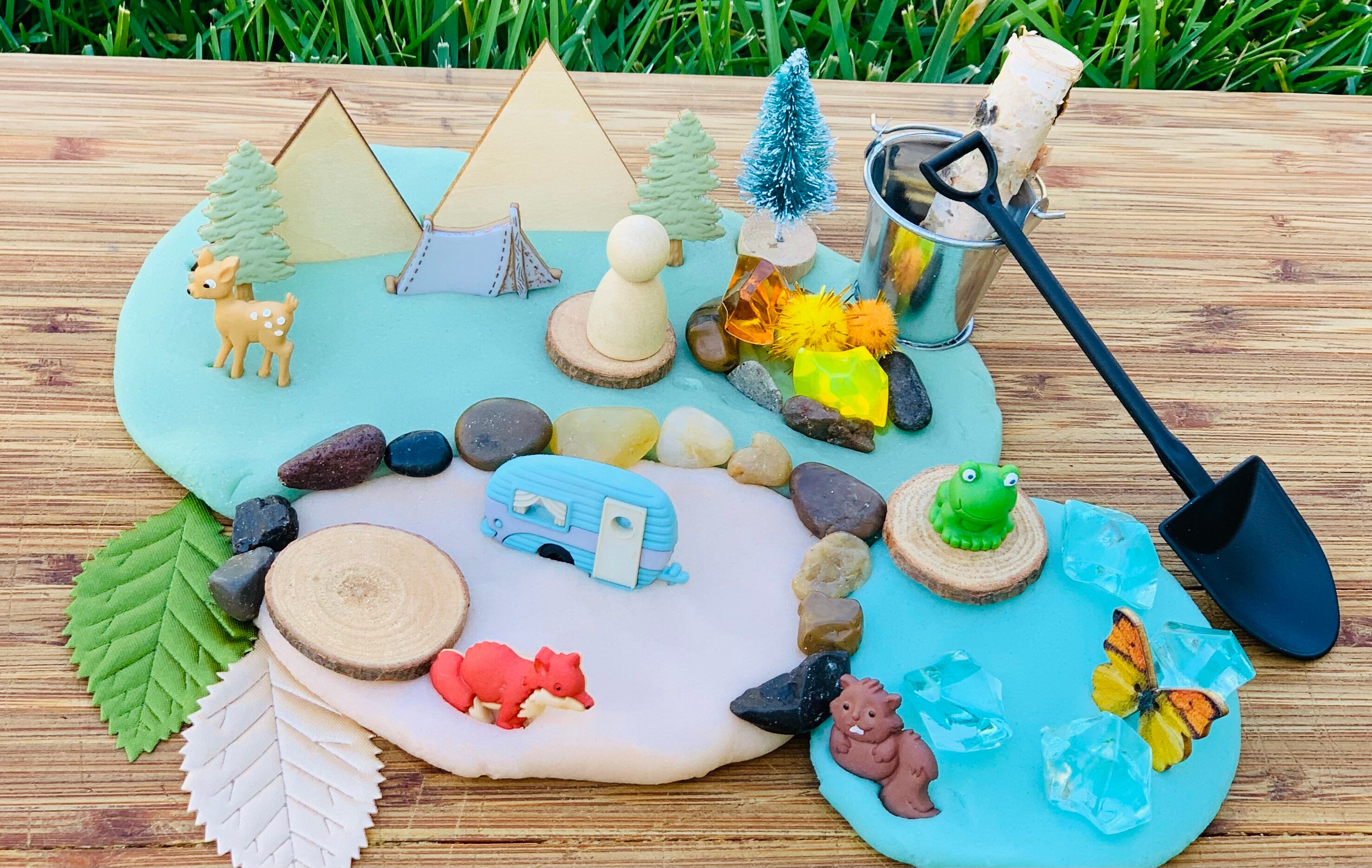 Camping Play Dough Sensory Kit - Etsy