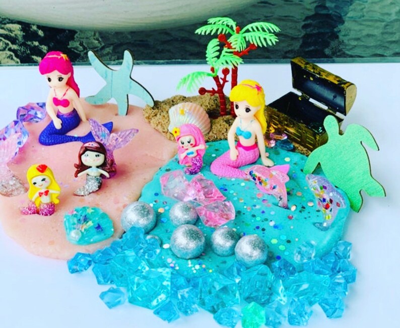 Mermaid Play Dough Kit - Etsy