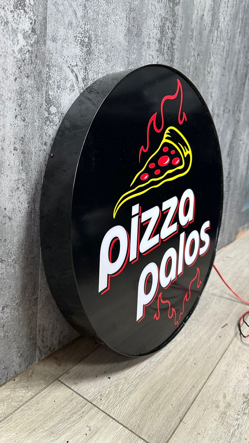 Backlit Sign Logo Light Box Signage Custom Round Led Box - Etsy