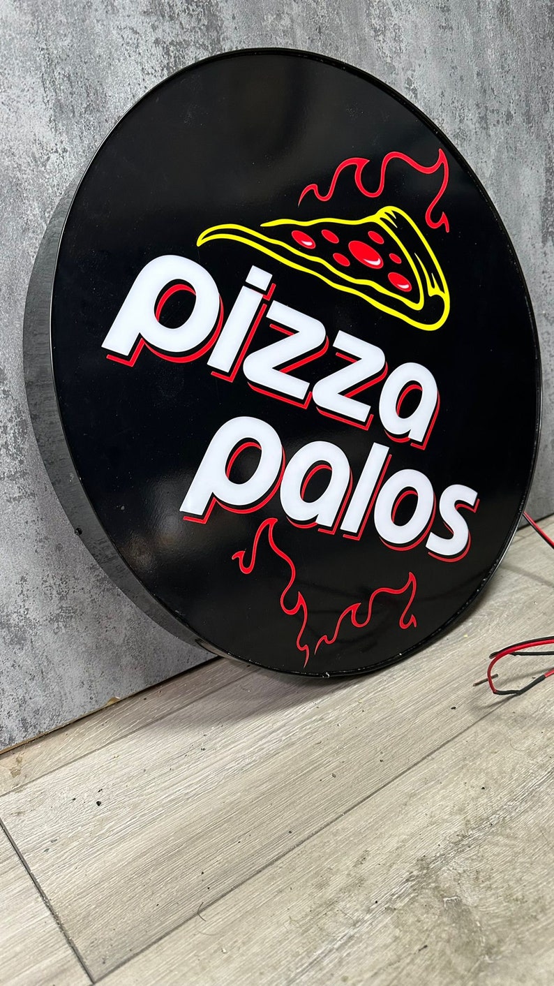 Backlit Sign Logo Light Box Signage Custom Round Led Box - Etsy