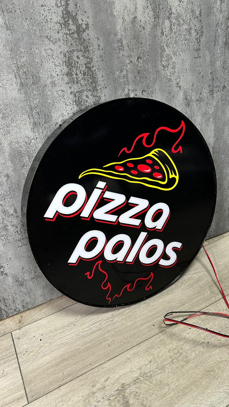 Backlit Sign Logo Light Box Signage Custom Round Led Box - Etsy