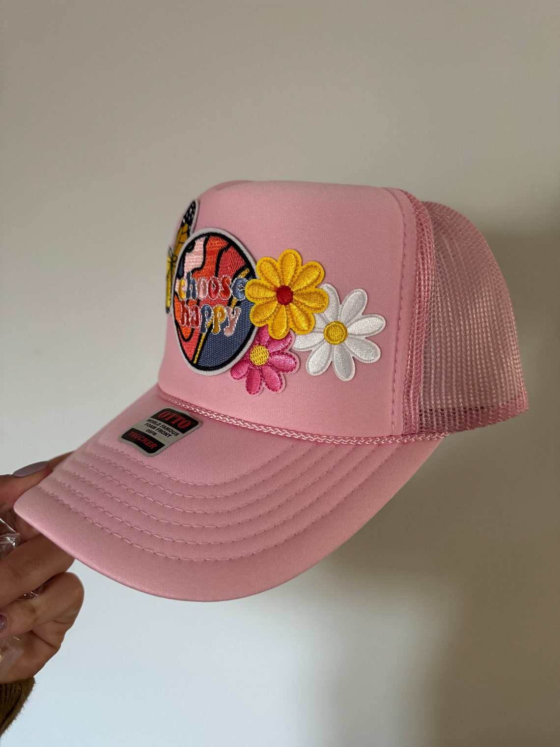 Pink Trucker Hat - Etsy