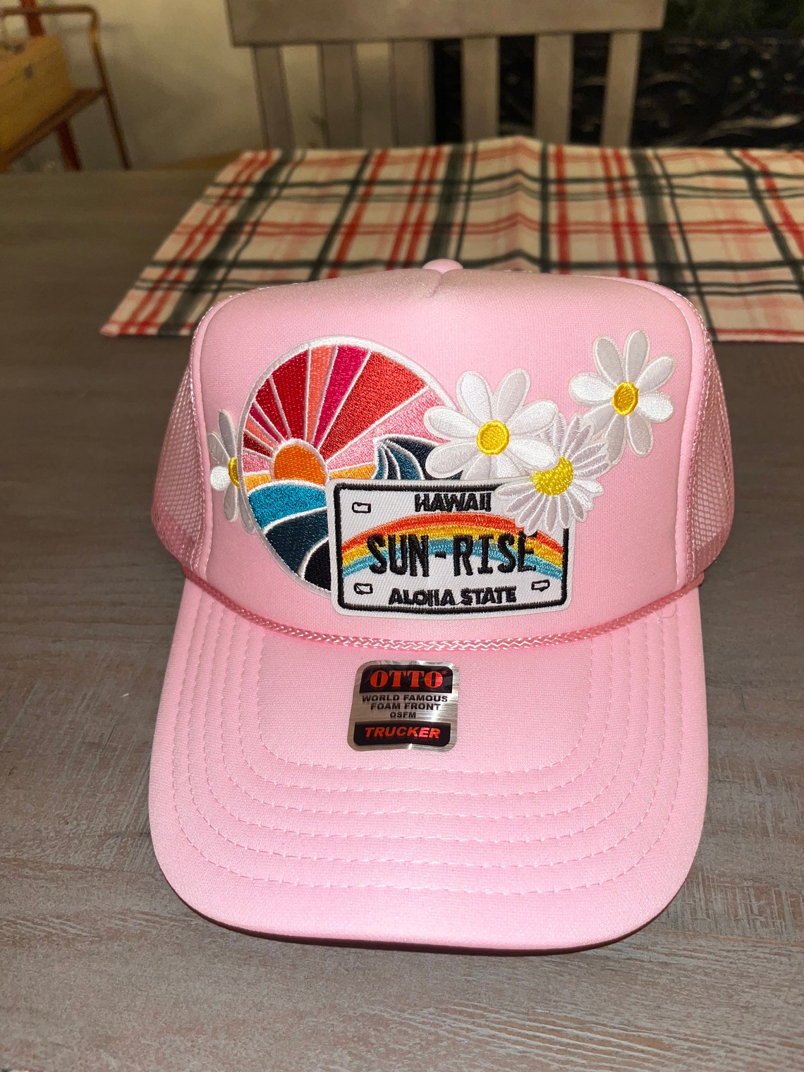 Pink Tropical Trucker Hat - Etsy
