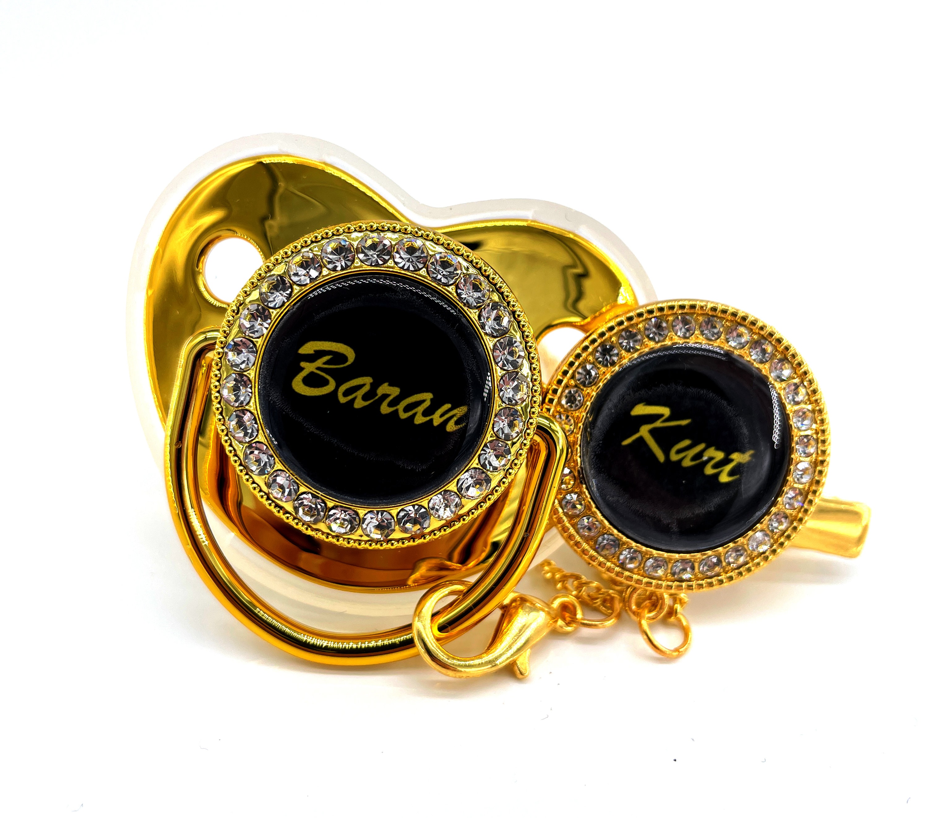 Gold Pacifier Clipart