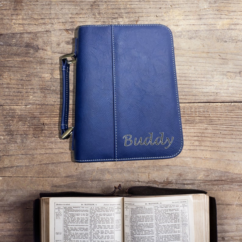 Leather Bible Cover Case Customized Leather Bible Case Personalized ...