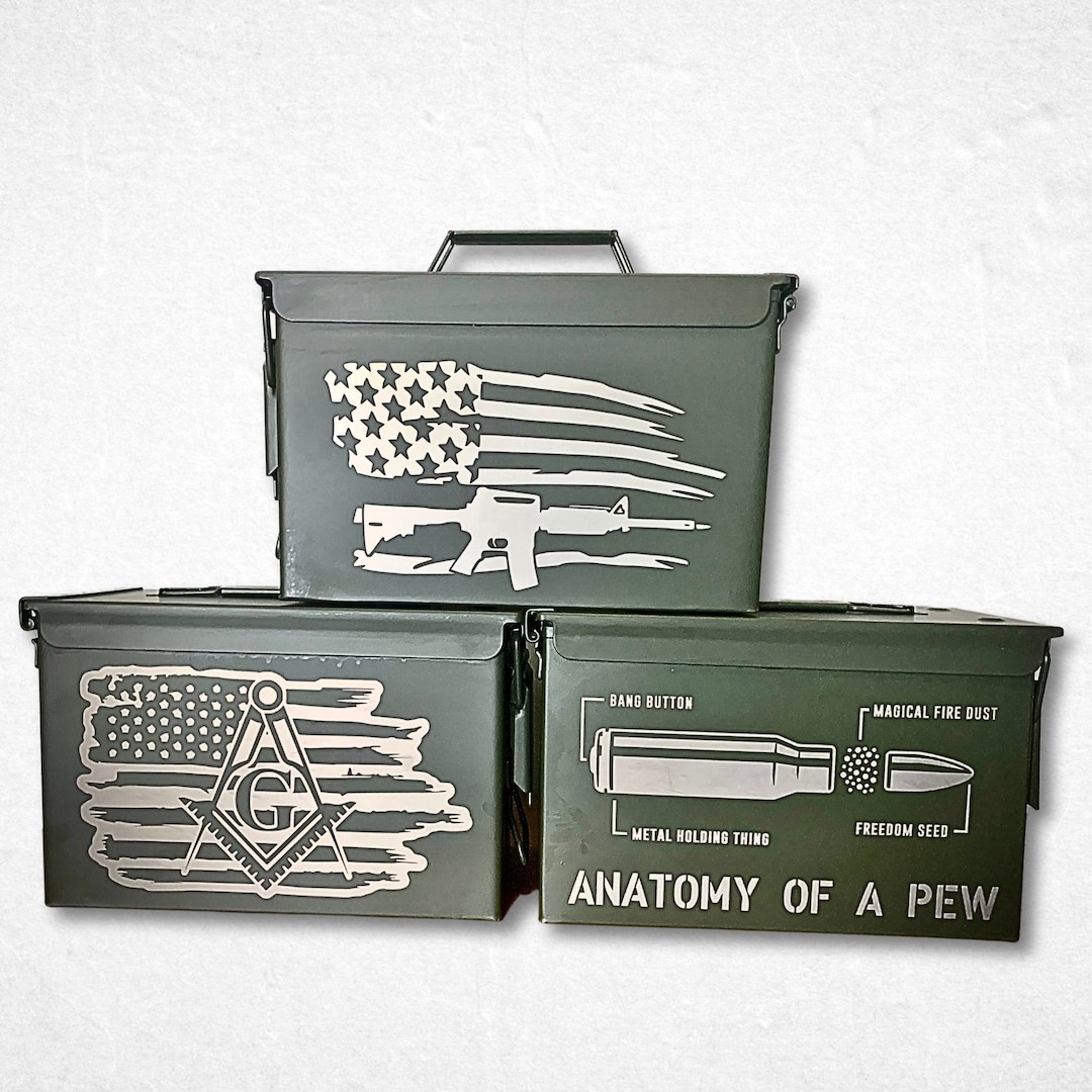 Custom Engraved Ammo Can 50 Cal.| Military Style | Gift for Dad ...