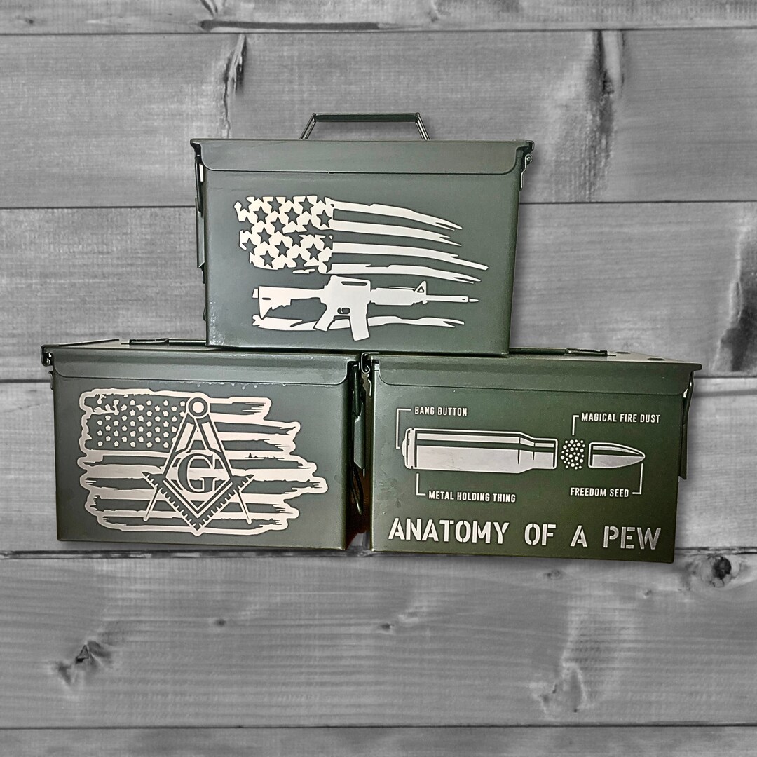Custom Engraved Ammo Can 50 Cal. Military Style Gift for - Etsy