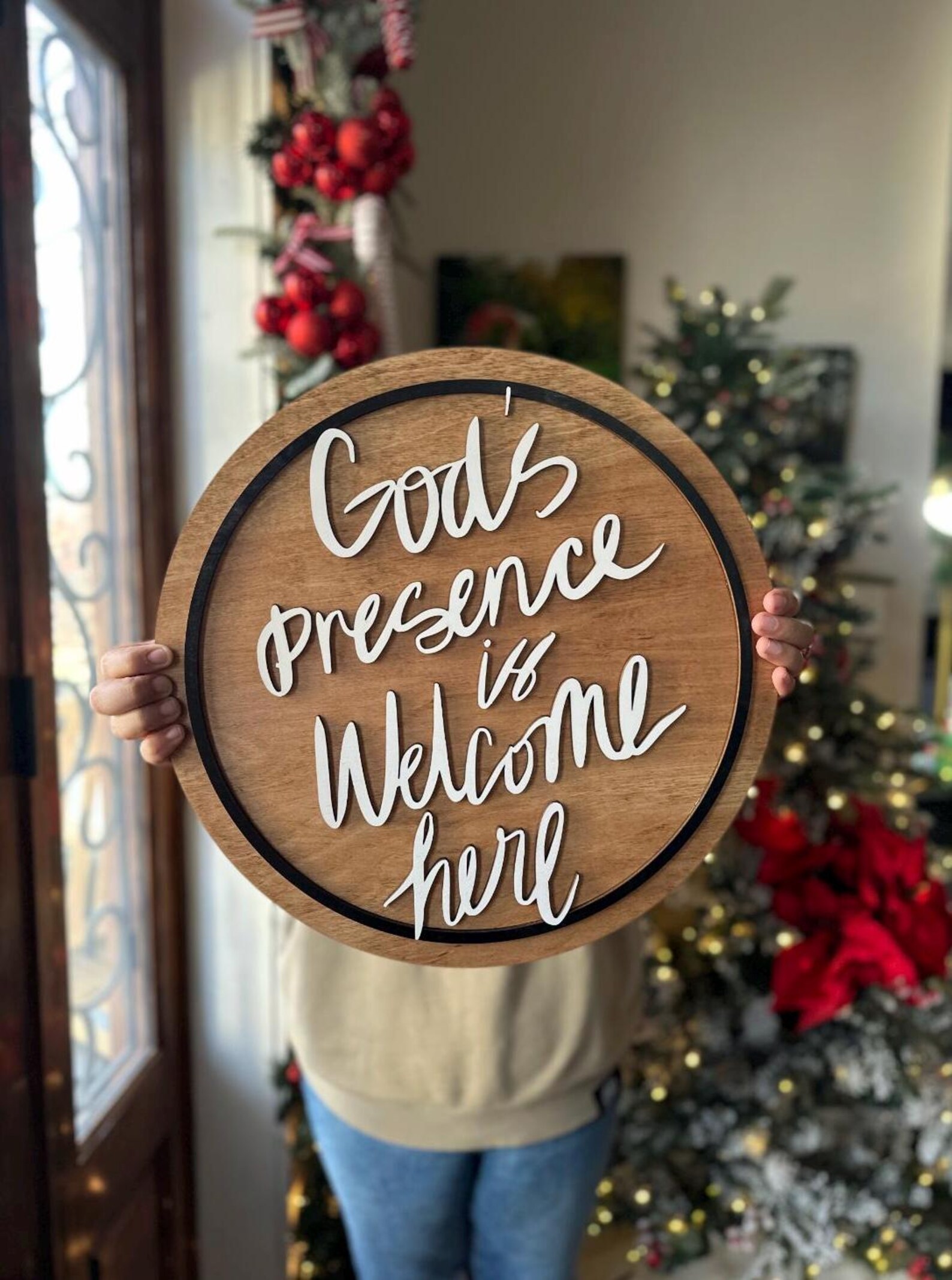 God’s Presence is Welcome Here Wall Sign - Etsy