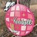 Disco Cowgirl Wood Name Sign - Etsy