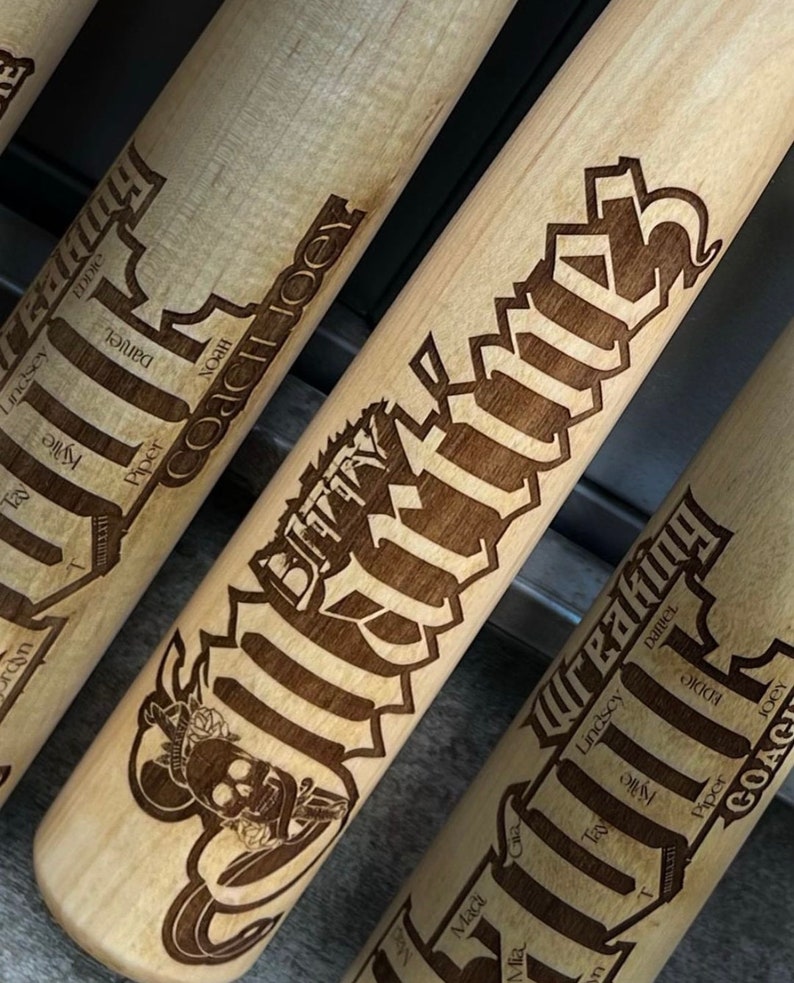 Custom Engraved Baseball Bat - Etsy