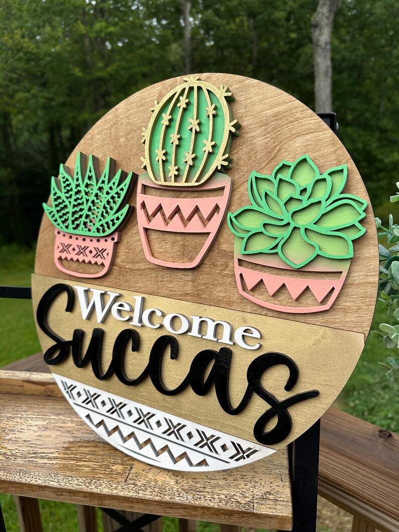 Welcome Succas Door Hanger - Etsy
