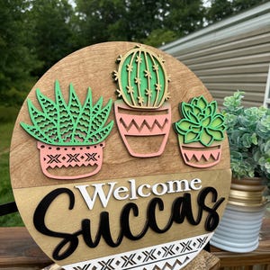 Welcome Succas Door Hanger - Etsy