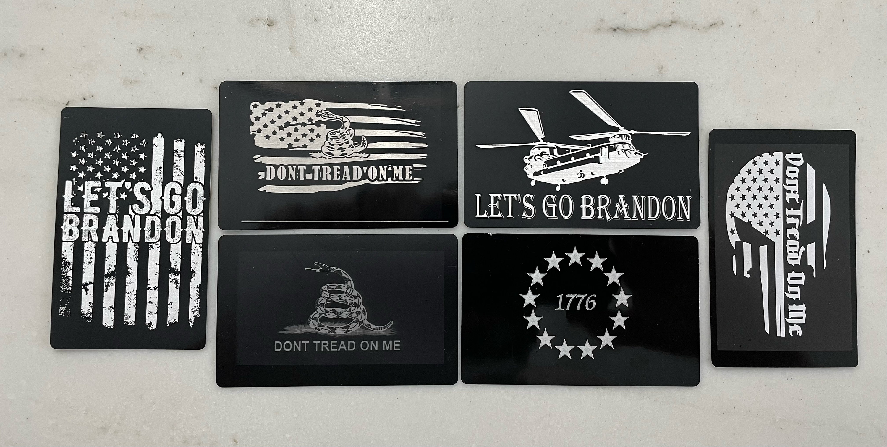 Custom Laser Engraved License Plates, Business Cards, Wallet Cards ...