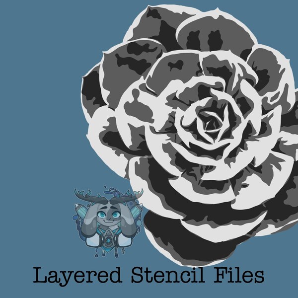 Spray Paint Layered Stencil - Etsy