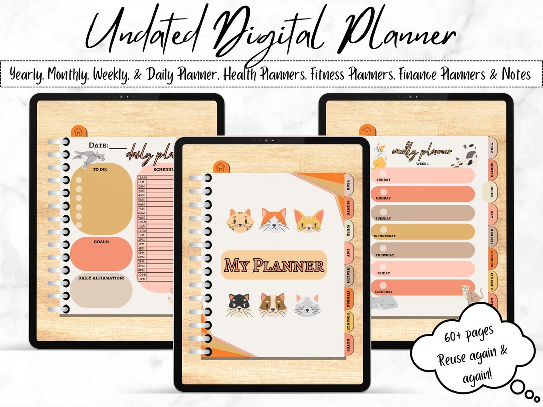 Digital Planner 2023/2024, Digital Planner Ipad, Planner for Goodnotes ...