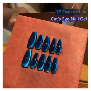10ml Nail Art Spar Cat's Eye Gel/multi Color Populor Nail Polish/diy ...