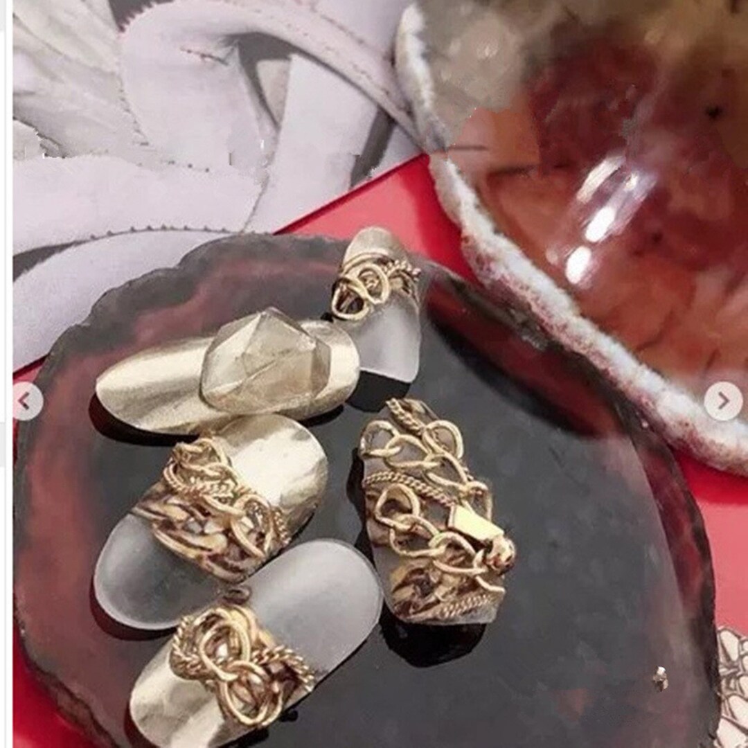 Japanese Style Nail Art Metal Chain/multi-color Multi Size Diy Nail ...