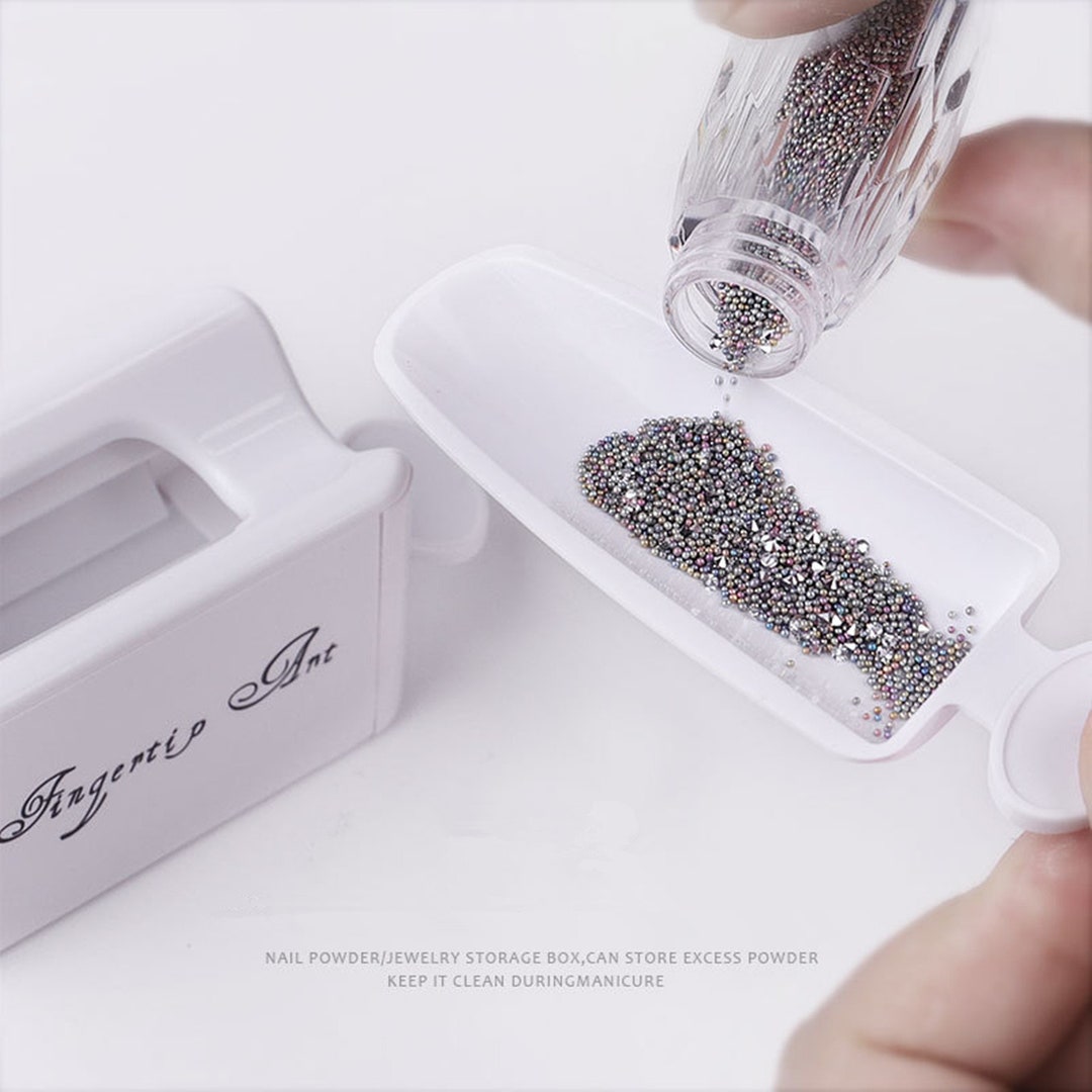 Manicure Tool Manicure Double-layer French Powder Box/portable ...