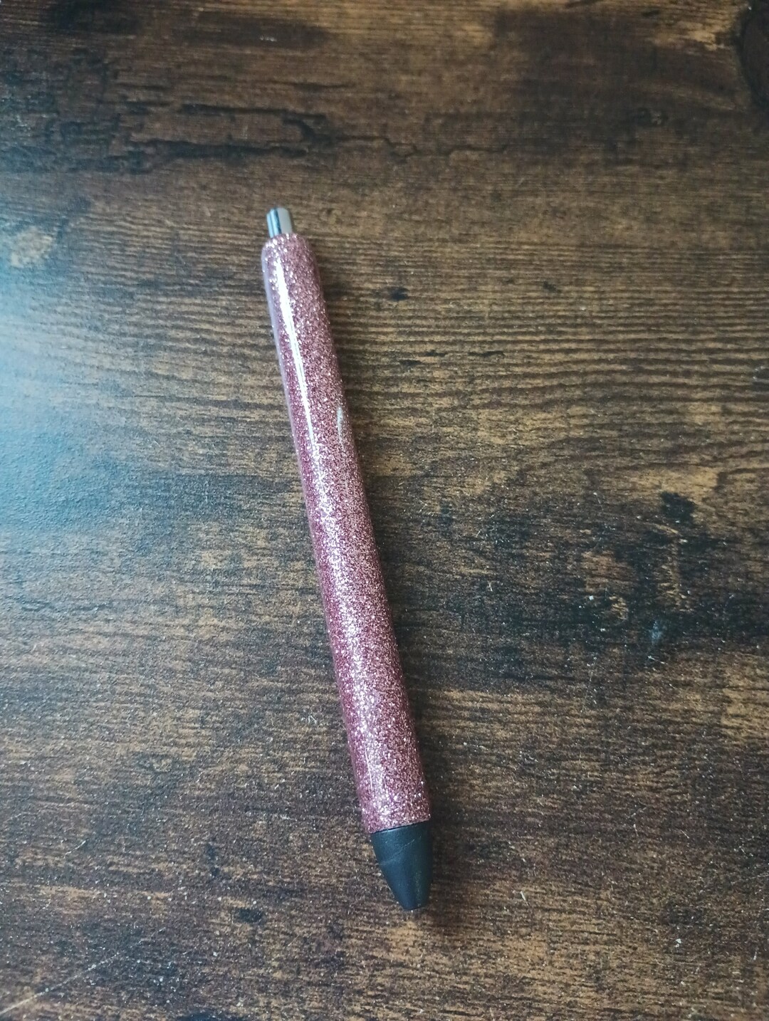 Rose Gold Glitter, Gel Pen With Black Ink - Etsy
