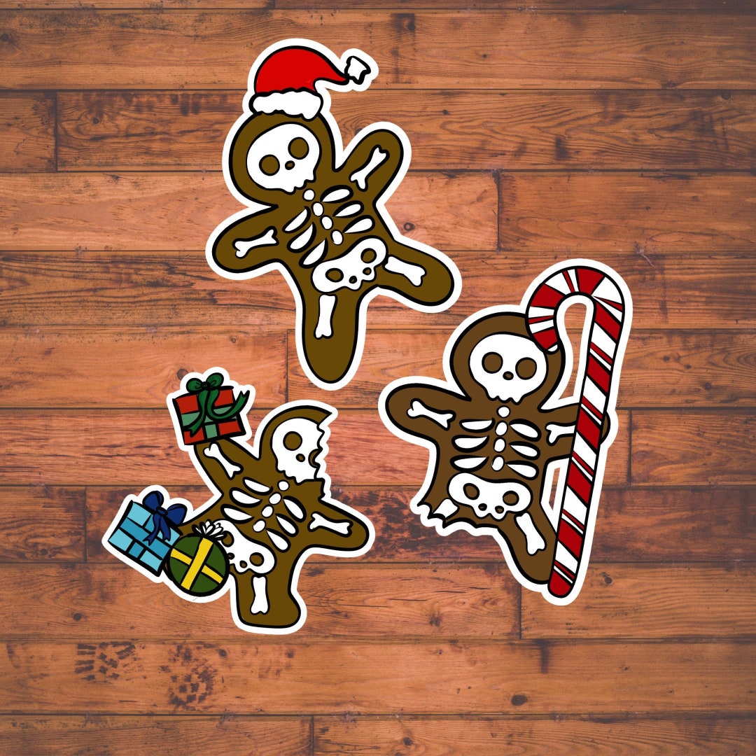 Ginger-dead Men Sticker Pack Vinyl Stickers Free Shipping - Etsy