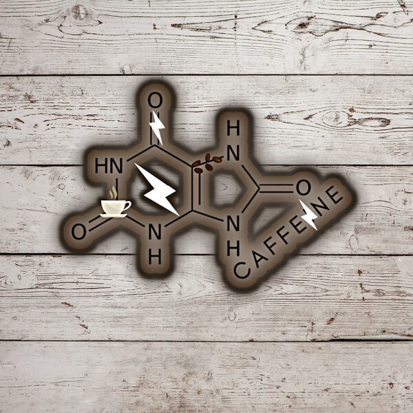 Molecule Sticker - Etsy