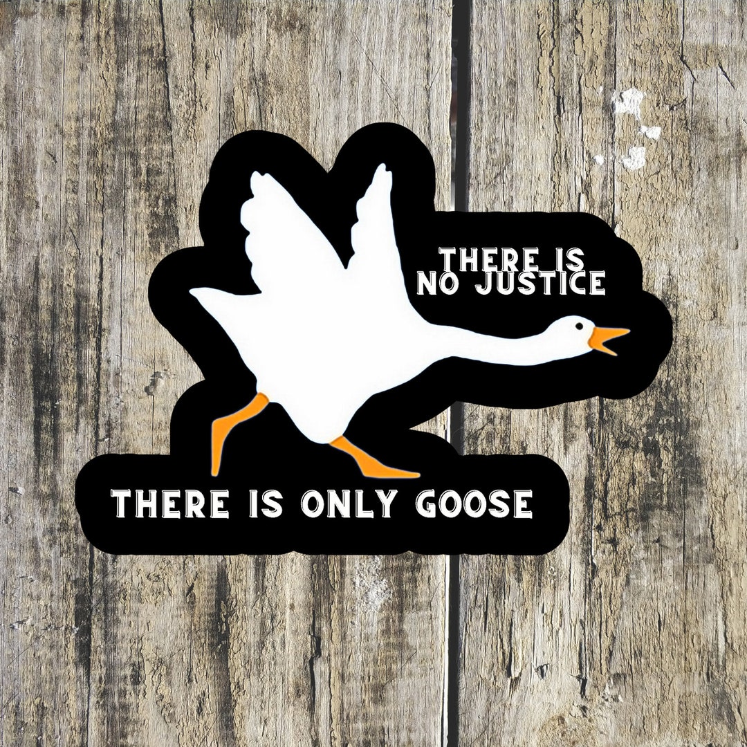 No Justice Goose Vinyl Sticker or Magnet Free Shipping - Etsy