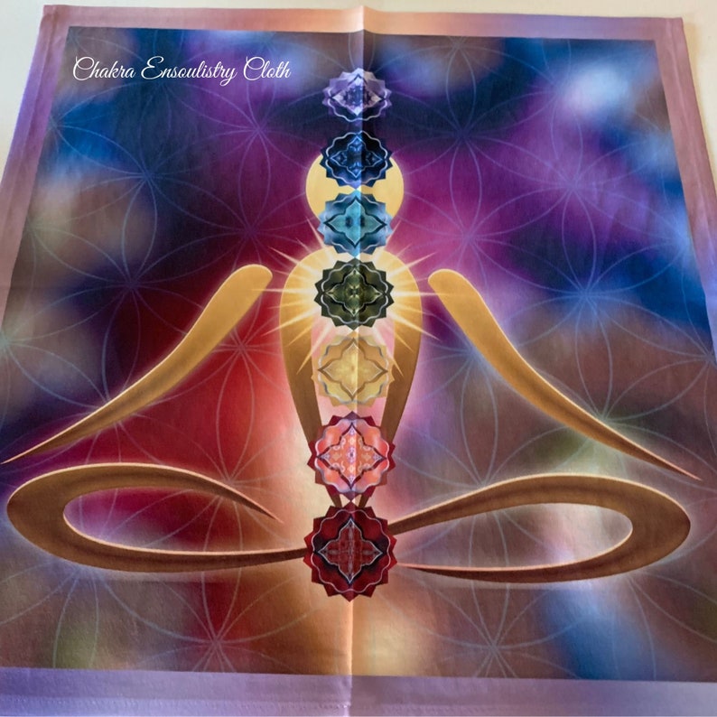 Chakra Ensoulistry Cloth for Tarot Readings, Altar Cloths, Crystal ...