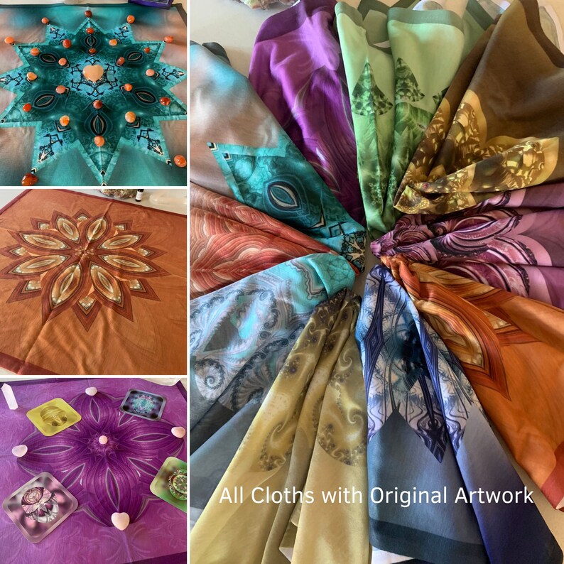 Chakra Ensoulistry Cloth for Tarot Readings, Altar Cloths, Crystal ...
