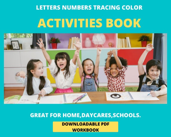 Children's Alphabet and Number Workbook Toddler/pre-k Bundle - Etsy