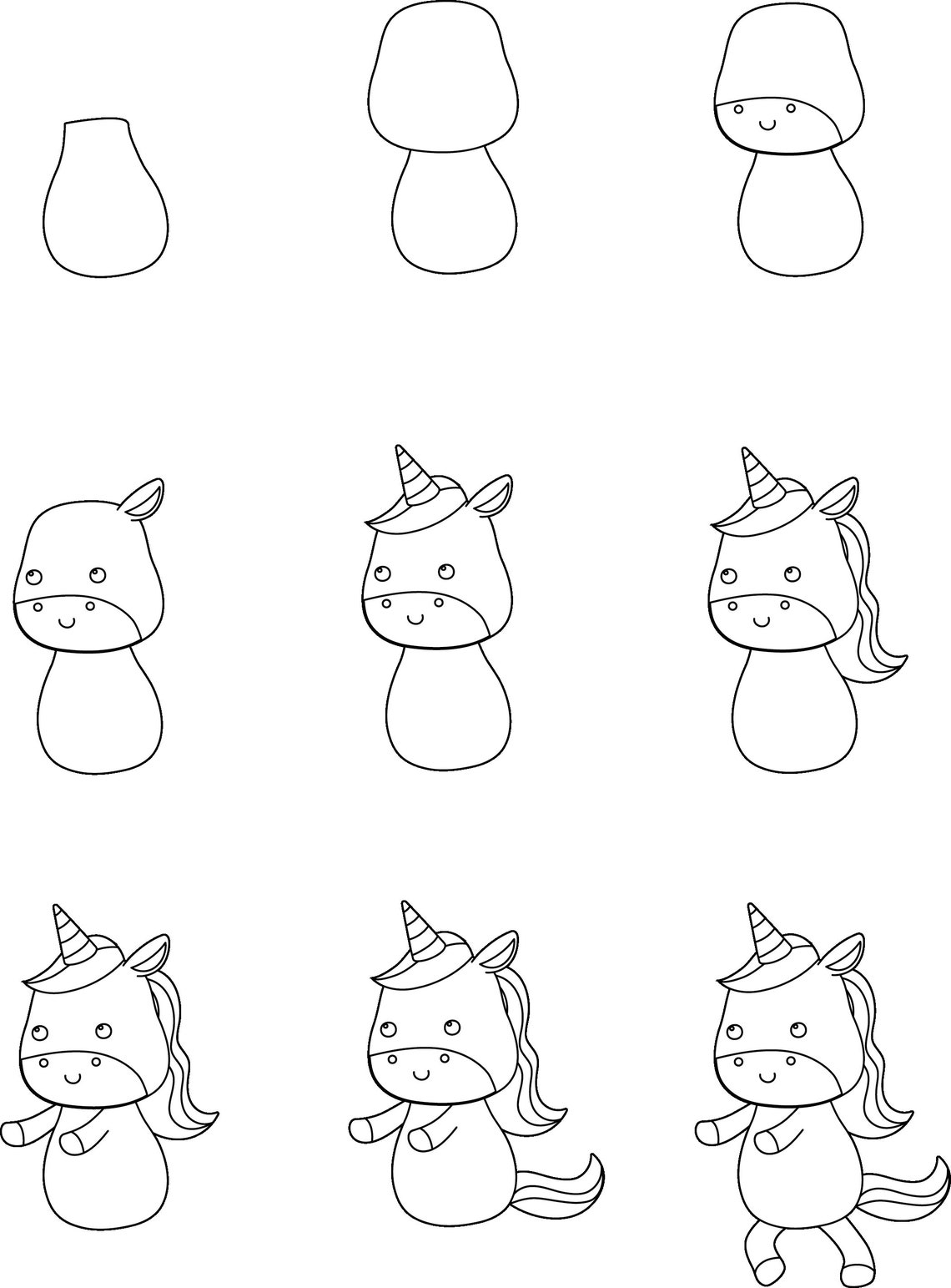 100 Pages - Step by Step Drawing for Kids Printable Worksheets - Etsy