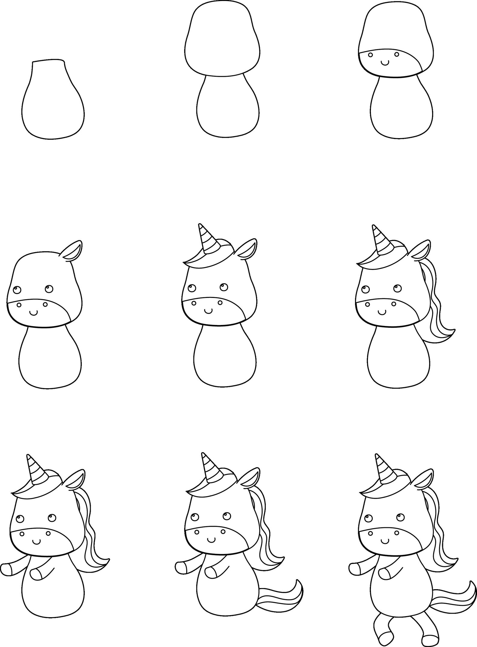 100 Pages - Step by Step Drawing for Kids Printable Worksheets - Etsy