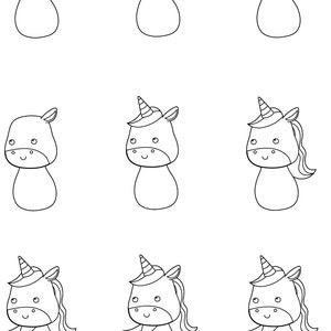 100 Pages - Step by Step Drawing for Kids Printable Worksheets - Etsy