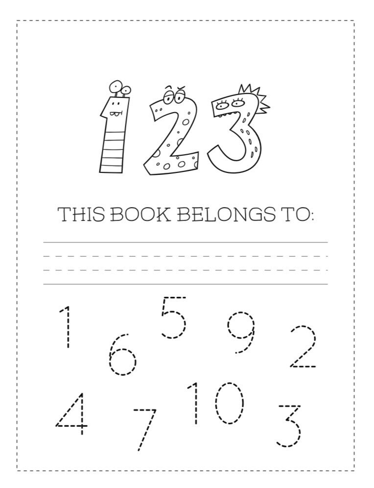 Children's Alphabet and Number Workbook Toddler/pre-k Bundle - Etsy