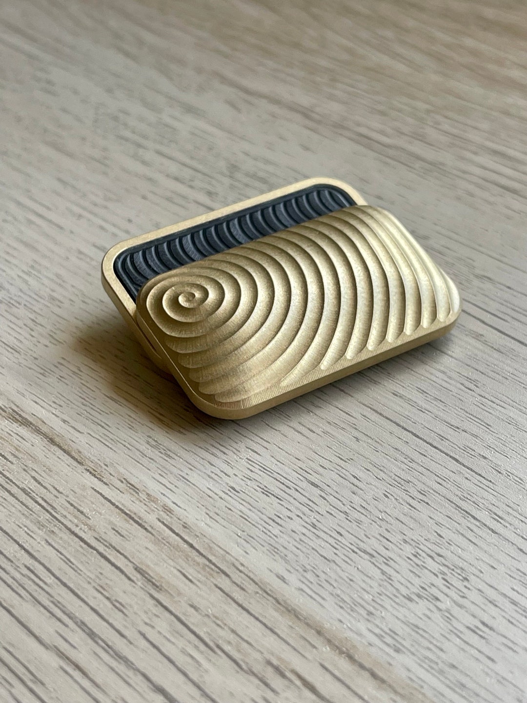 Brass Whirl Fidget Slider Magnetic Fidget Slider Haptic Slider EDC ...
