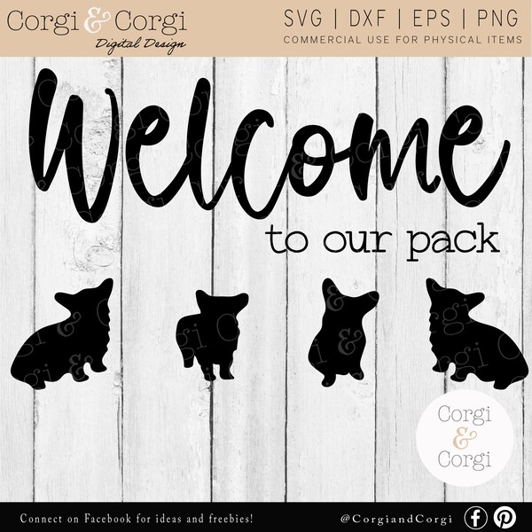 Welcome to Our Pack Svg - Etsy