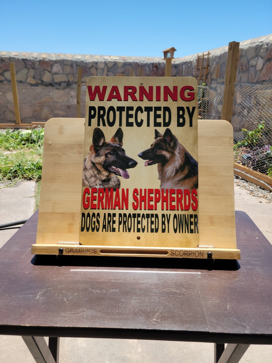 Warning Protected by German Shepherds Aluminum Sign 8x12 In - Etsy