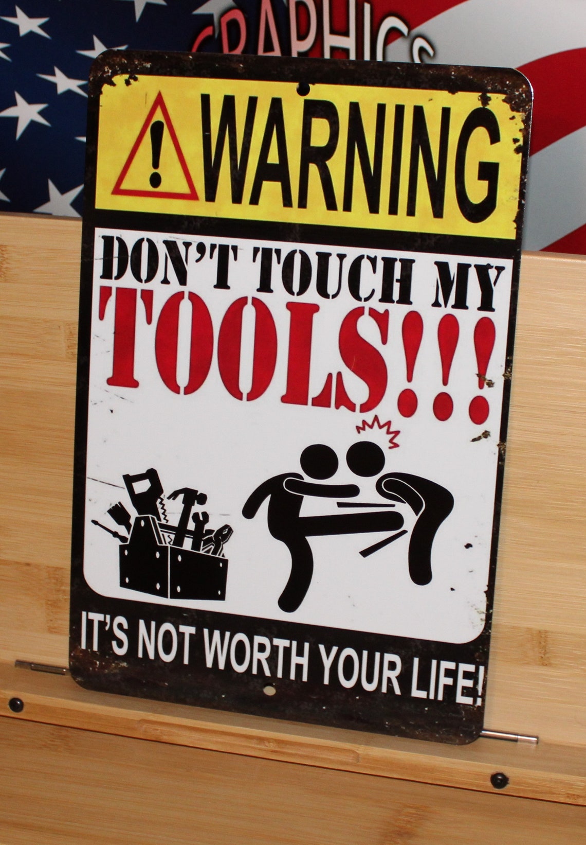 Don't Touch My Tools Funny Aluminum Sign 8x12 In - Etsy
